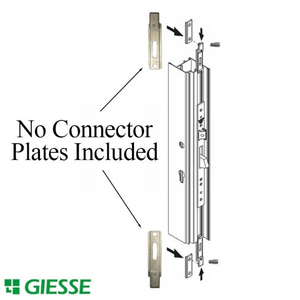 Giesse Lock Mechanism with Deadbolt, 45/92, 22mm - No Connector Plates ...