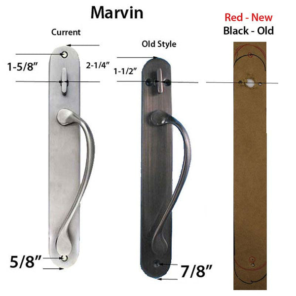 Marvin Active Keyed, Traditional Sliding Door Handle Trim - Polished C ...