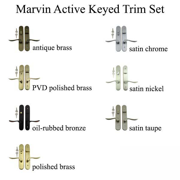 Marvin Active Keyed Multi-point Lock Trim for Hinged Door - Satin Chro ...