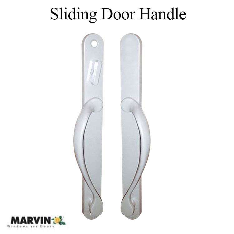 Marvin Narrow Traditional, Non-Keyed Sliding Patio Door Handle - White ...