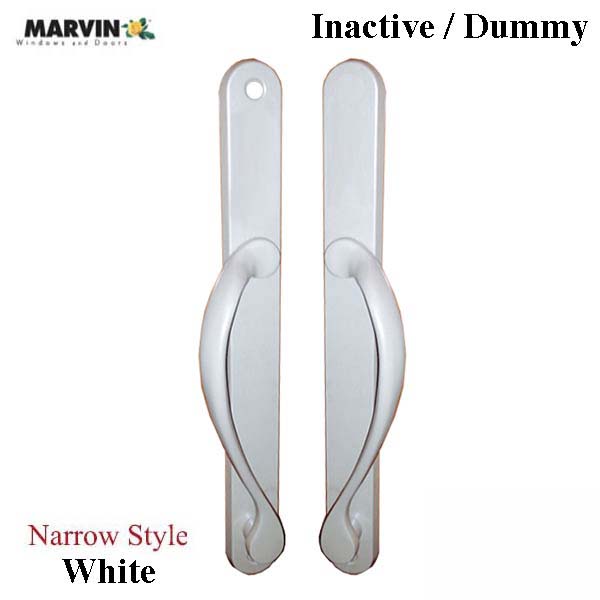 Marvin Narrow Traditional, Passive Sliding Patio Door Handle - White ...