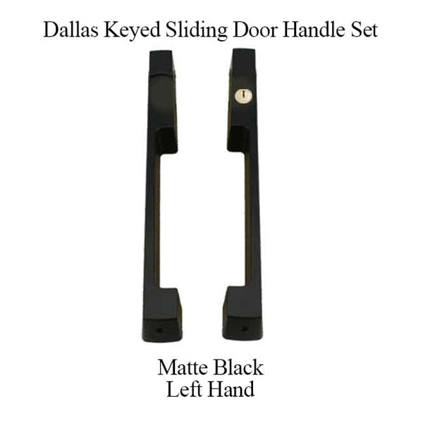 DALLAS KEYED SLIDING DOOR HANDLE SET, HLS9000 GEARS LH 1-3/4" PANEL ...