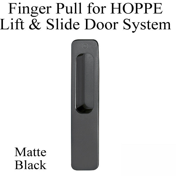 Brass Finger Pull for HOPPE Lift and Slide Door Systems - Matte Black ...