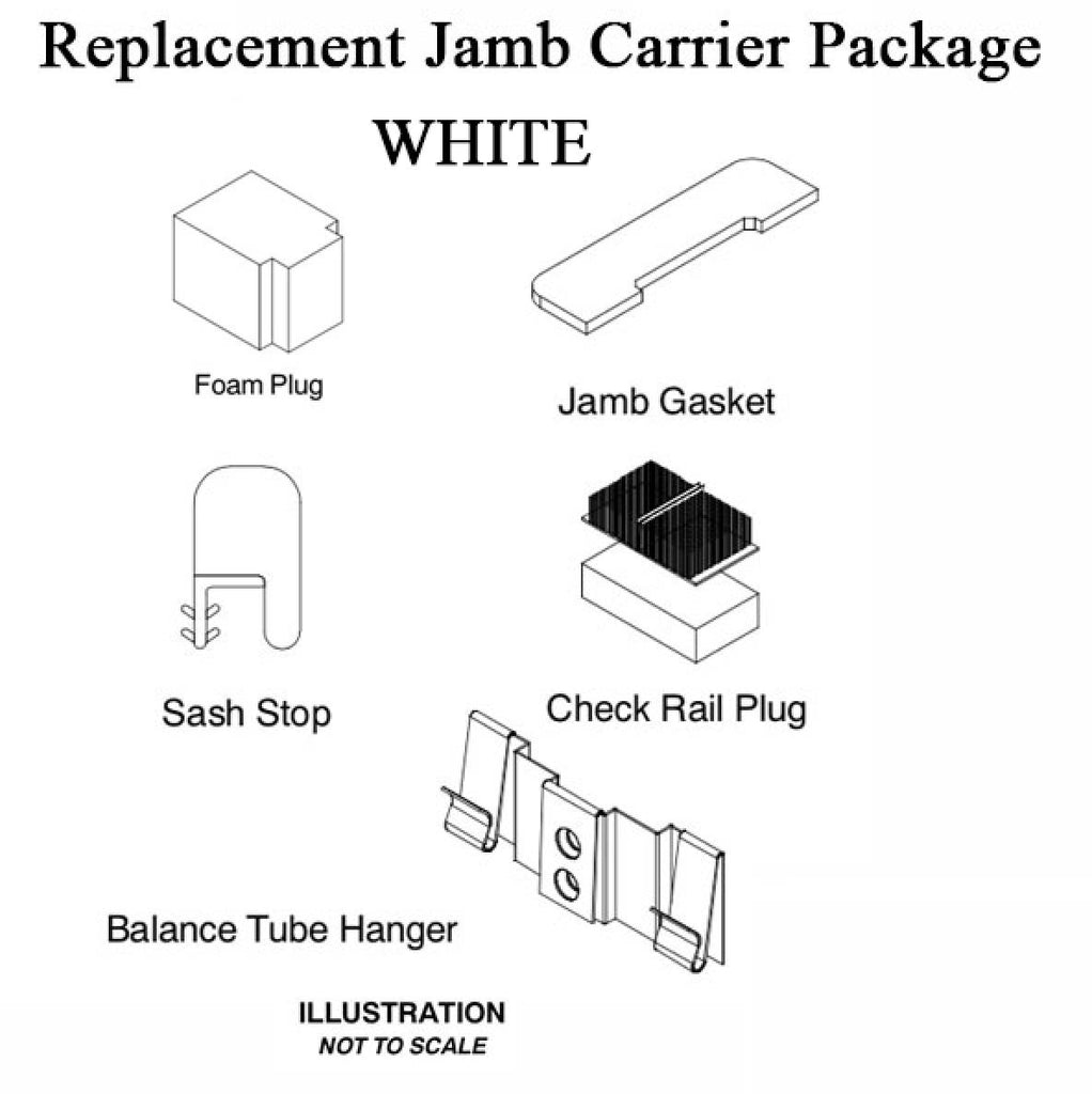 Marvin Replacement Jamb Carrier Package, Ultimate Double Hung - Beige ...