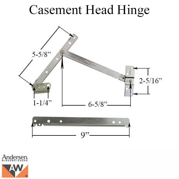 Andersen Right Hand Head Hinge – Golden Locks Inc