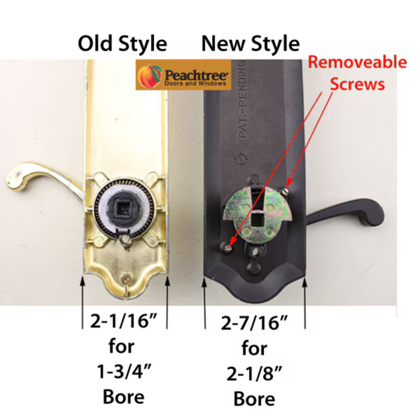PEACHTREE PRADO HINGED DOOR HARDWARE HANDLE SET - WEISER KEYWAY -14421 ...