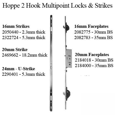 HOPPE MP LOCK, 2 HOOKS, 35MM SLIDING DOOR LOCK, 20MM FACE – Golden ...