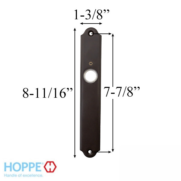 Interior Escutcheon Plate, No Cylinder Hole, Rustic Umber – Golden ...