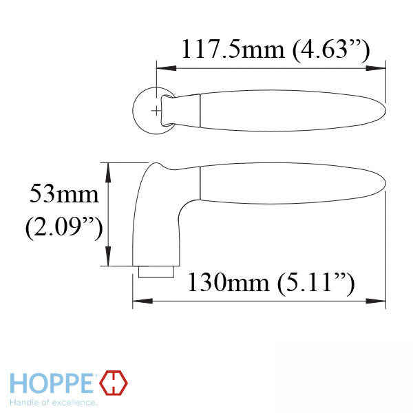 Athinai Non-Handed Lever Handle for Multipoint Lock Handlesets - Resis ...