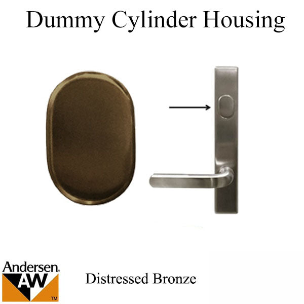 Andersen Dummy Cylinder Housing - Distressed Bronze – Golden Locks Inc