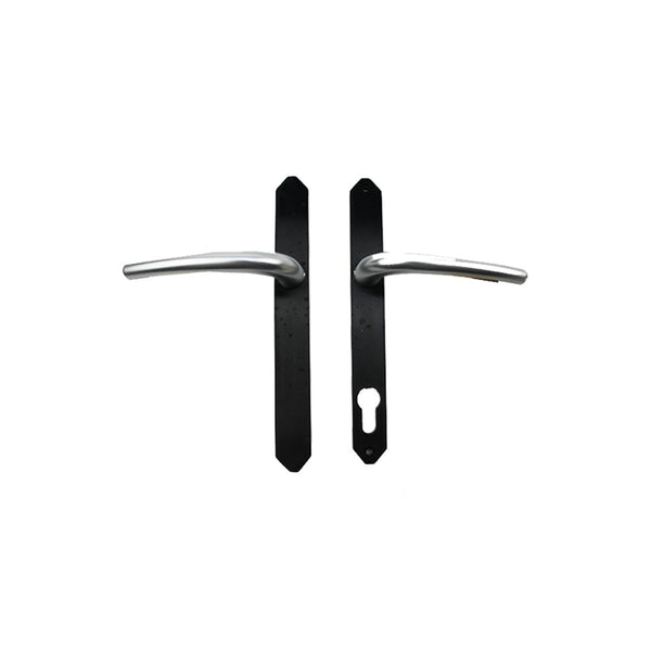 CONSTRUCTION TRIM HANDLE SET WITH KEY, MINUS HOLE FOR CYLINDER - BLACK ...