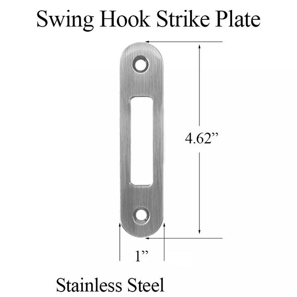 Strike for Swing Hook - Stainless Steel – Golden Locks Inc