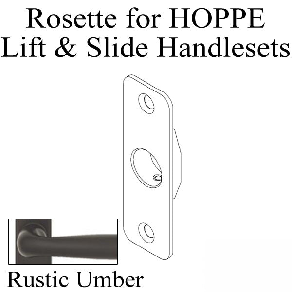 Removable Rosette for HOPPE Lift and Slide Door Systems - Rustic Umber ...