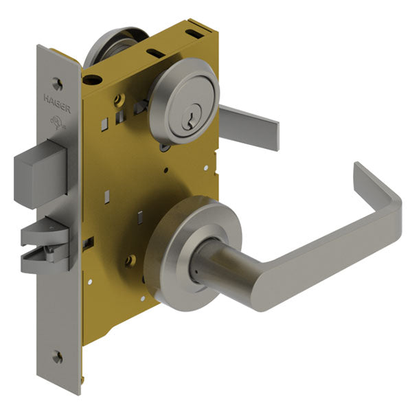 3857S Intruder Classroom with Deadbolt Mortise Lock with Sectional Trim ...