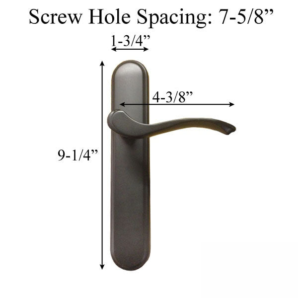 Inactive Handleset 400 Series Multipoint Lock Trim - Oil Rubbed Bronze ...