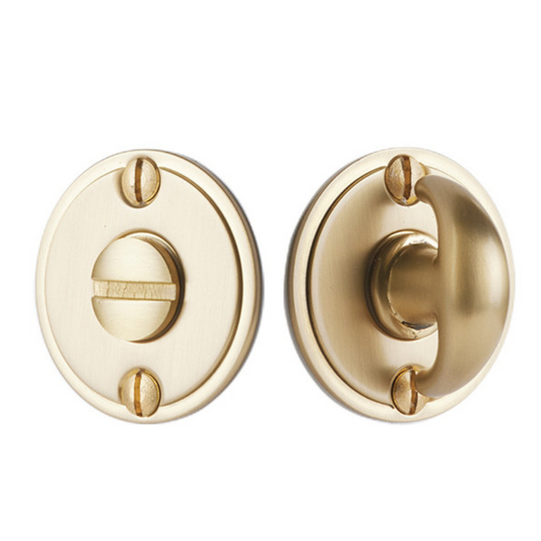 Emtek 828TP Classic Thumbturn Privacy Bolt - Use with Brass Passage Se ...