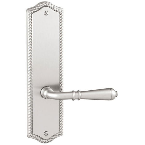 Emtek 7810 Rope 9-5/8" Non-Keyed Sideplate Lockset, Privacy - Brass Tu ...