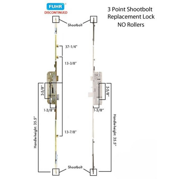 Fuhr Roller / Shoot Version, Active 6-Pt Lock, 8ft. Door - See Replace ...