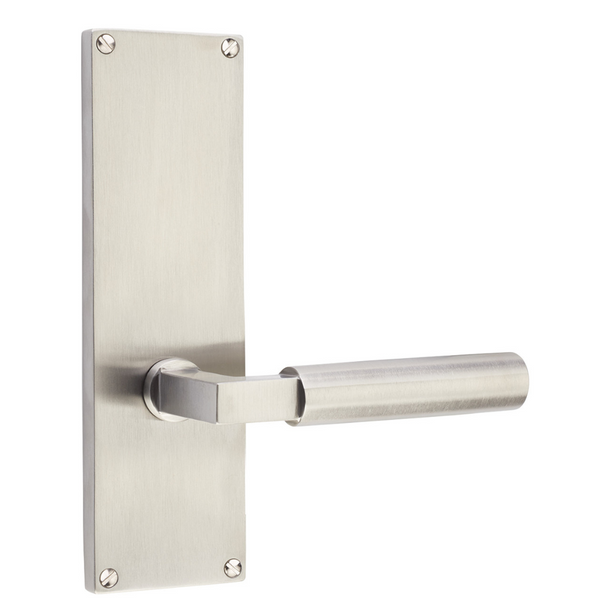 Emtek S800 Stainless Steel 8" Non-Keyed Sideplate Tubular Lockset, Dum ...