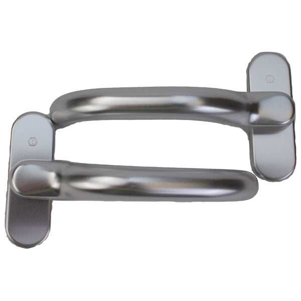 Hoppe Balcony Handle Set, Aluminum - Silver – Golden Locks Inc