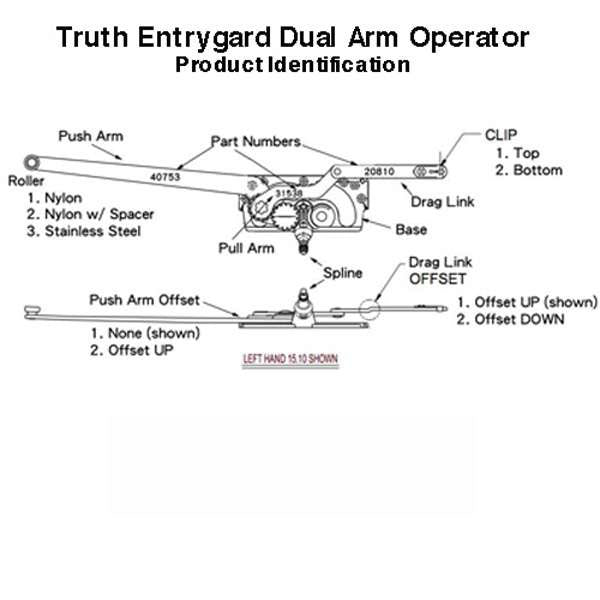 Truth 15.15 Dual Arm, ENTRYGARD operator, Egress Link - R H – Golden ...