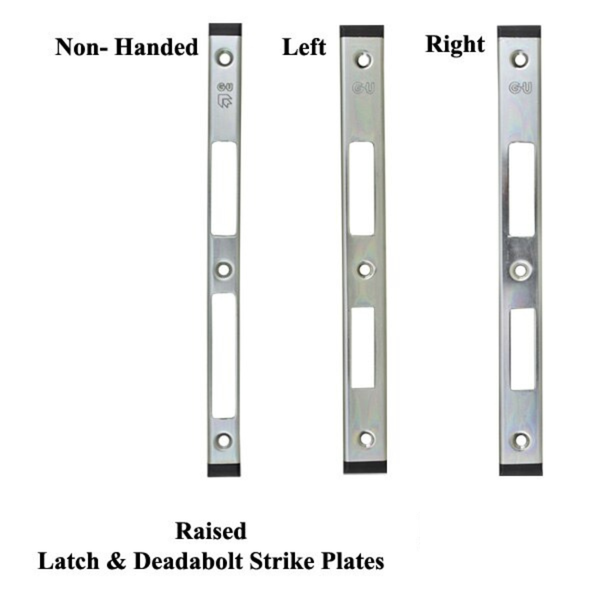 NON-HANDED LATCH & DEADBOLT STRIKE PLATE, 1/4 INCH RAISED – Golden ...