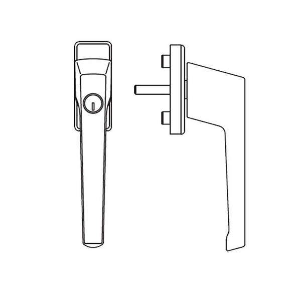 G-U DIRIGENT KEYED HANDLE FOR TILT & TURN - CHOOSE COLOR – Golden Locks ...