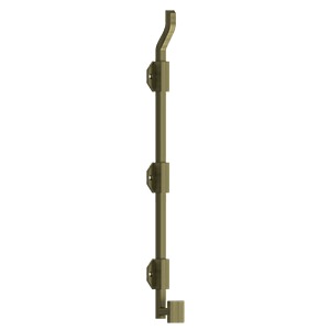 18" Modern Offset Surface Bolt, HD, Solid Brass – Golden Locks Inc