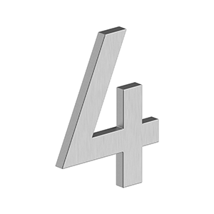 4" NUMBER 4, B SERIES WITH RISERS, STAINLESS STEEL – Golden Locks Inc