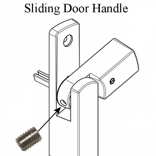 Hoppe Sliding Door Thumb Latch Set Screw M4 x 12mm – Golden Locks Inc