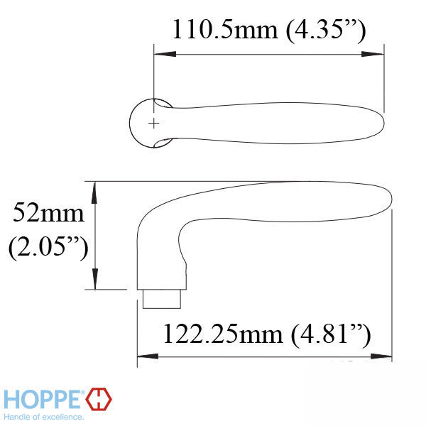 Verona Non-Handed Lever Handle for Multipoint Lock Handlesets - Matte ...