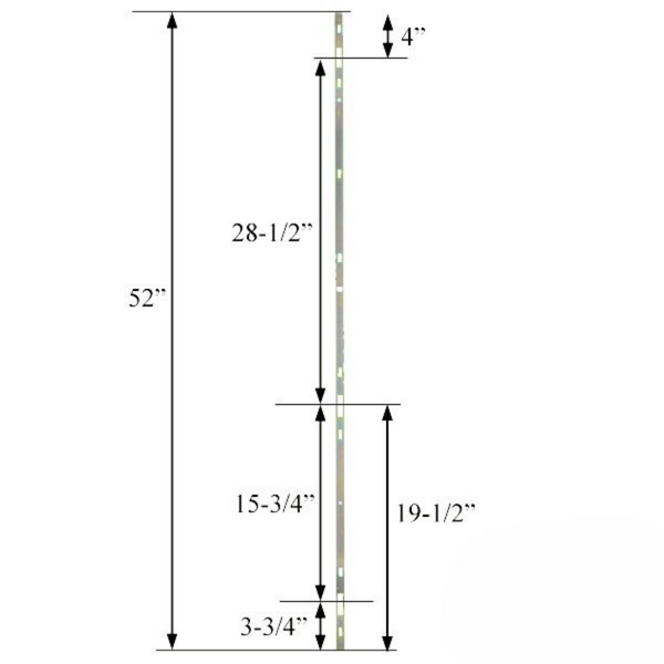 Fuhr Sliding Multipoint Lock Strike Plate 52" – Golden Locks Inc