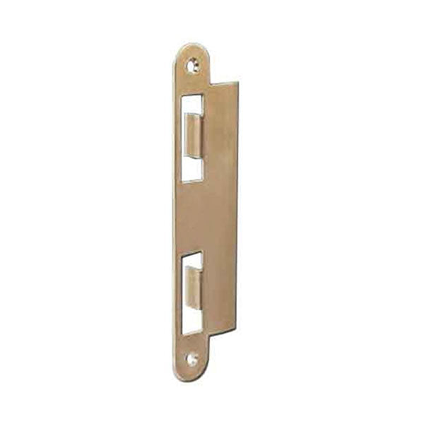 LATCH & DEADBOLT STRIKE PLATE, 57MM EXTENDED, 2-1/4 DOOR - ANTIQUE BRA ...