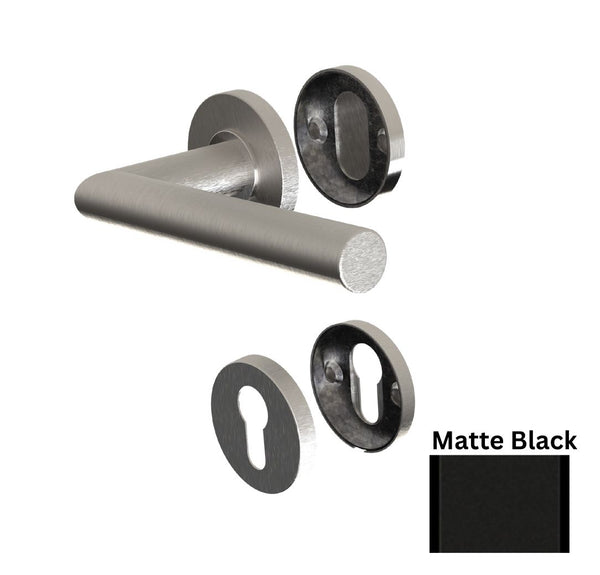 BELCANTO Half Handle Set and Rosettes, 1 - 3/4'' OR 2 - 1/4'' doors, M ...