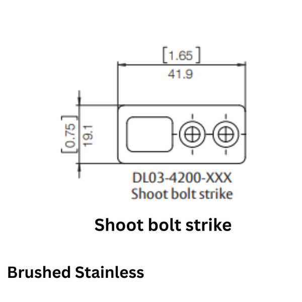 Interlock/Assa Abloy - Shoot bolt strike , Brushed Stainless – Golden ...