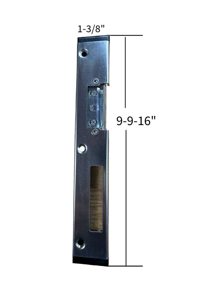 RAISED LATCH & DEADBOLT STRIKE PLATE - LEFT HAND – Golden Locks Inc