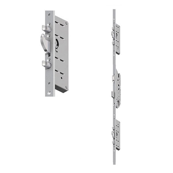 HOPPE KEY OPERATED MULTIPOINT LOCK 1-3/4" BACKSET, DOORS 73.62-85.43 ...
