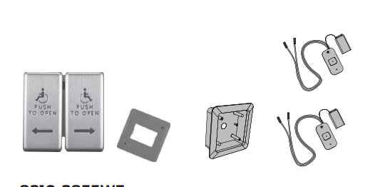 LCN 8310-3855WF 4-3/4" x 4-3/4" Square, Wireless Wall and Flush Mount ...