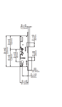 Interlock / Assa Abloy - Shoot Bolt Lock with 35mm Backset for 80” Doo ...