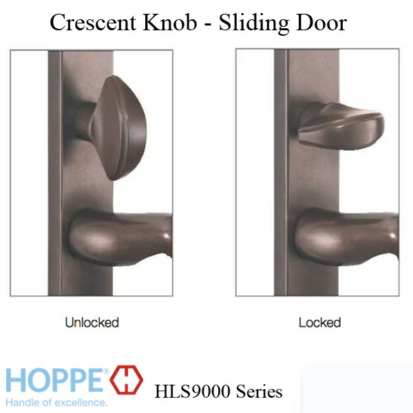 Crescent Knob for Sliding door HLS9000 Thumbturn Shaft - Oil Rubbed Br ...
