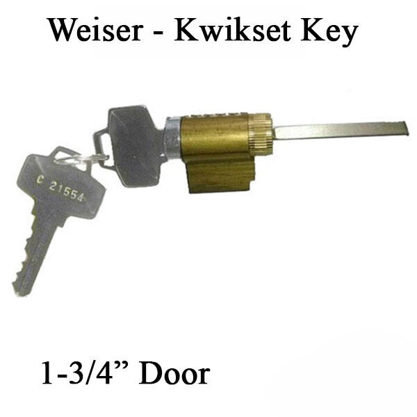 KEY CYLINDER, TRILENNIUM 5 PIN WEISER / KWIKET KEYWAY 1-3/4" DOOR ...