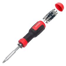 Mul-T-Lock Convertible Phillips/Flat Head Screwdriver with Built-In Fo ...