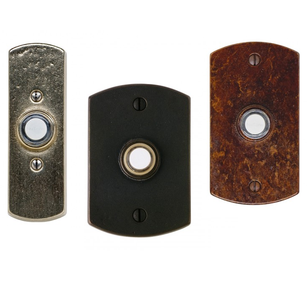 Rocky Mountain Curved Door Bell Button EW508 Curved 1 1/2" x 4 1/2 ...