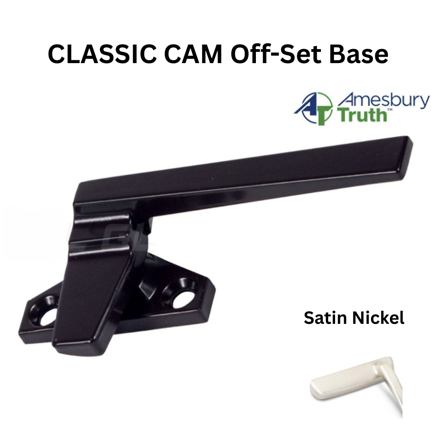 Truth 25 Series Classic Cam Lock Handle Off-Set Base RH ,Satin Nickel ...