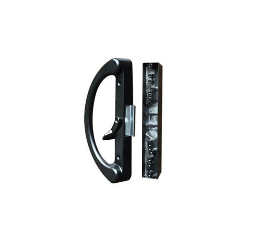 NW Reverse Clamp Sliding Patio Door Handle Set - Black – Golden Locks Inc