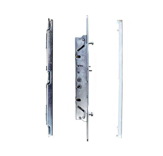 2-Point Sliding Patio Door Lock With Locking Bolts, Flat Faceplate, Sl ...