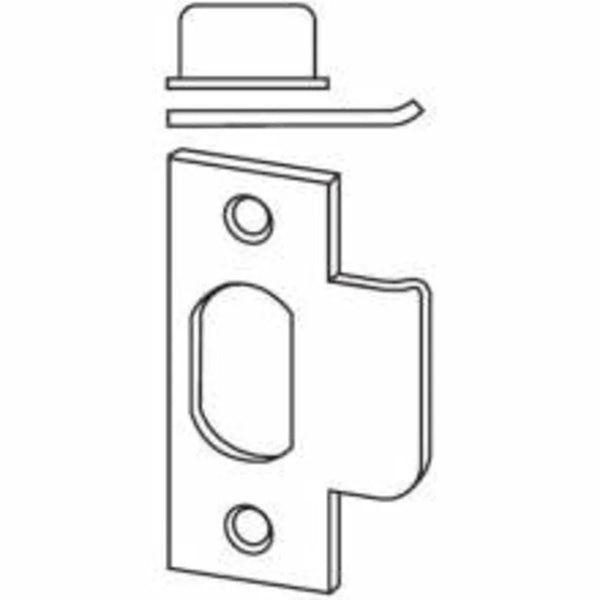 Schlage 1 1/2" x 2 3/4" T Strike Plate with Square Corners – Golden ...