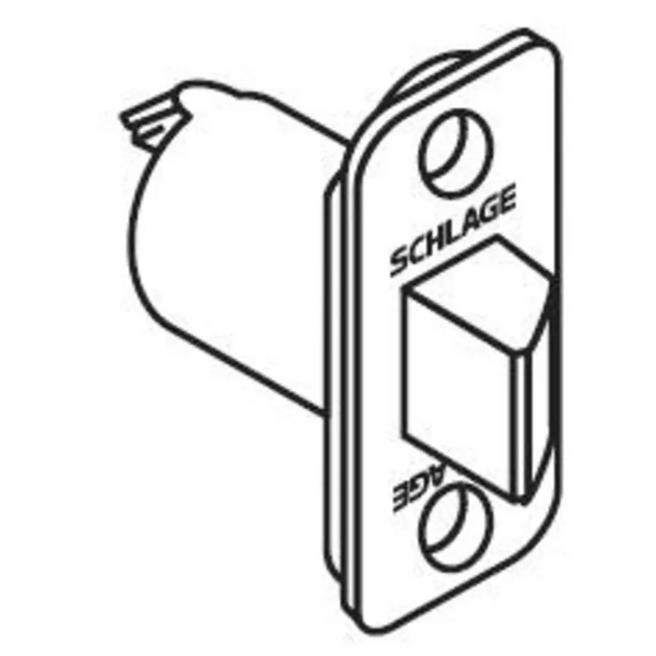 Schlage 2 3/8" Replacement Spring latch with 1/4" Radius Corner 1" x 2 ...