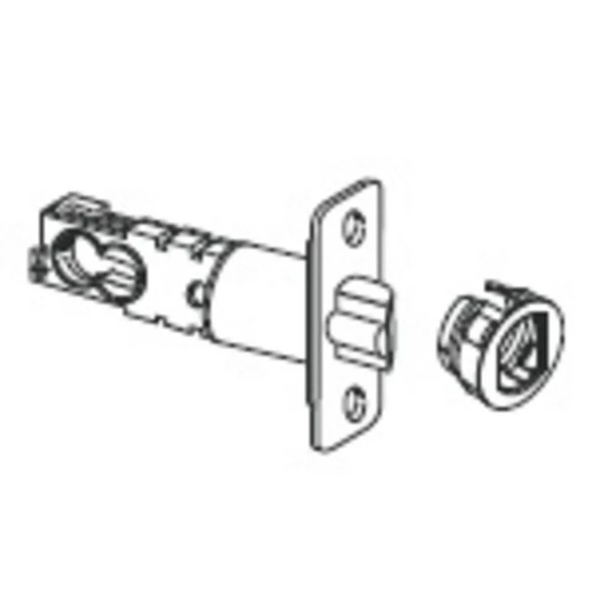 Schlage Universal Dual Option Round Corner Dead Latch with Drive-In Fa ...