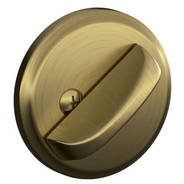 Schlage Residential B81 - One-sided Deadbolt with Exterior Plate, Dual ...